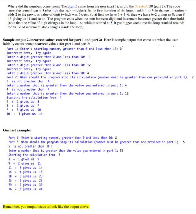 Solved Context: Counting with a twist This program relates | Chegg.com