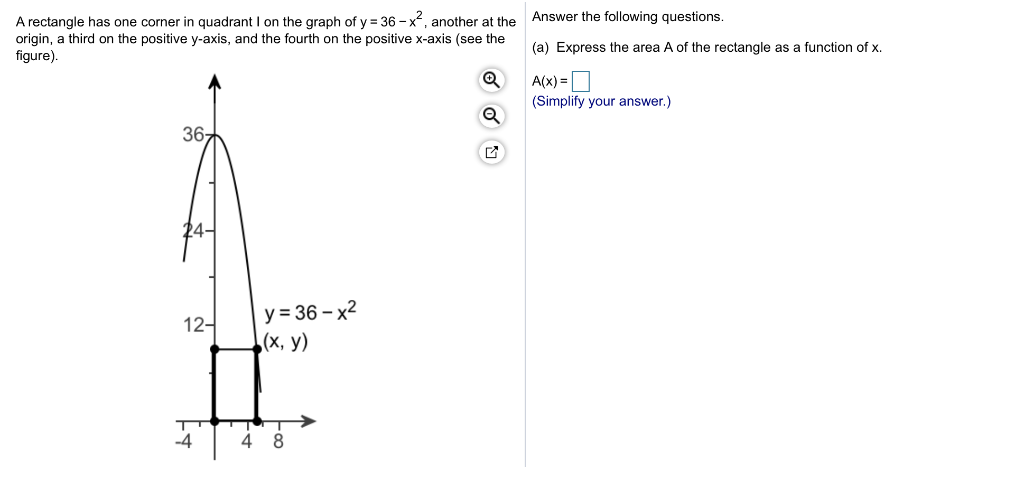 Solved Answer the following questions. rectangle has one | Chegg.com