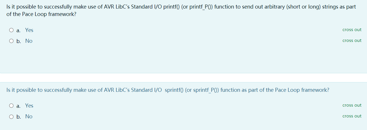 Solved Is it possible to successfully make use of AVR LibC's | Chegg.com