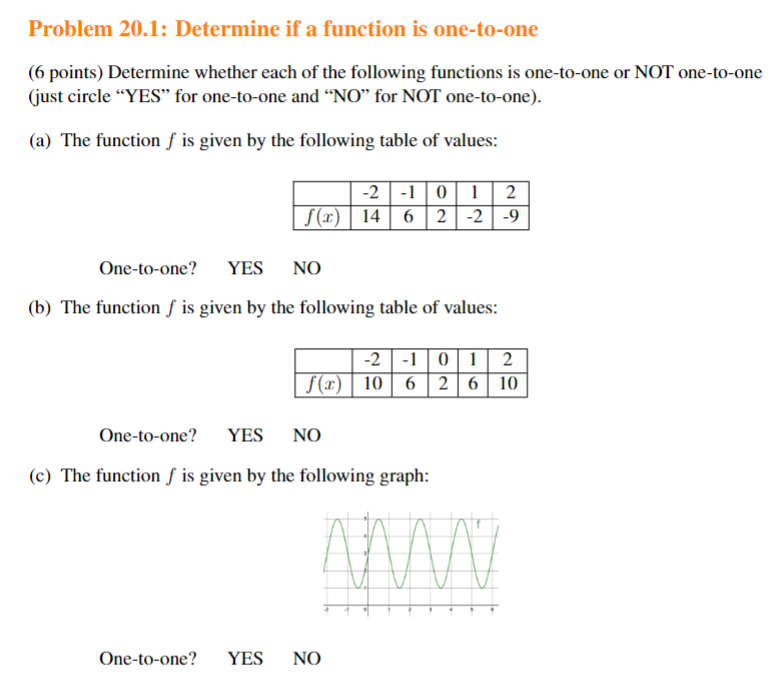 Solved (6 points) Determine whether each of the following | Chegg.com