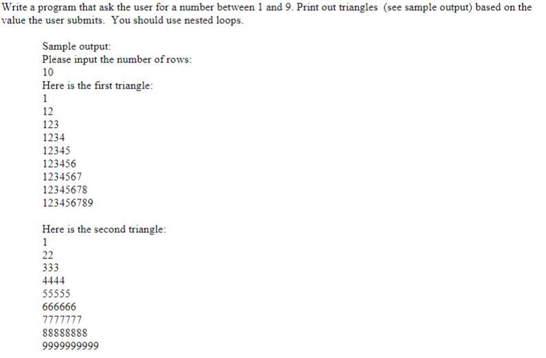 Solved Write a program that ask the user for a number | Chegg.com