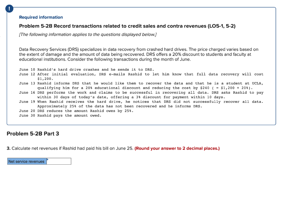 Solved Required information Problem 5-2B Record transactions | Chegg.com