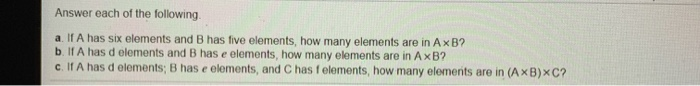 Solved Answer each of the following. a. If A has six | Chegg.com