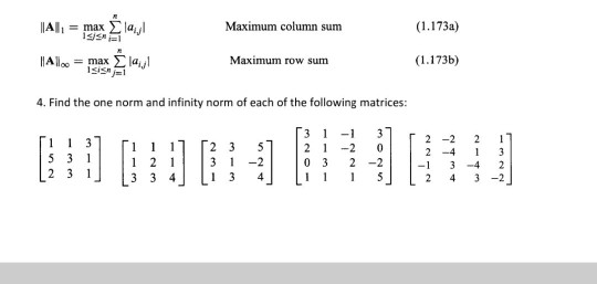 Solved A max Maximum column surm (1.173a) Maximum row sum | Chegg.com