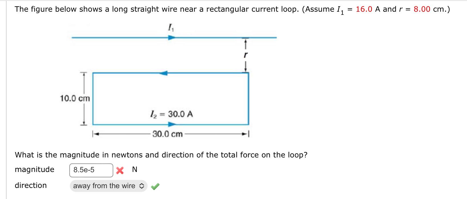 Solved The figure below shows a long straight wire near a | Chegg.com