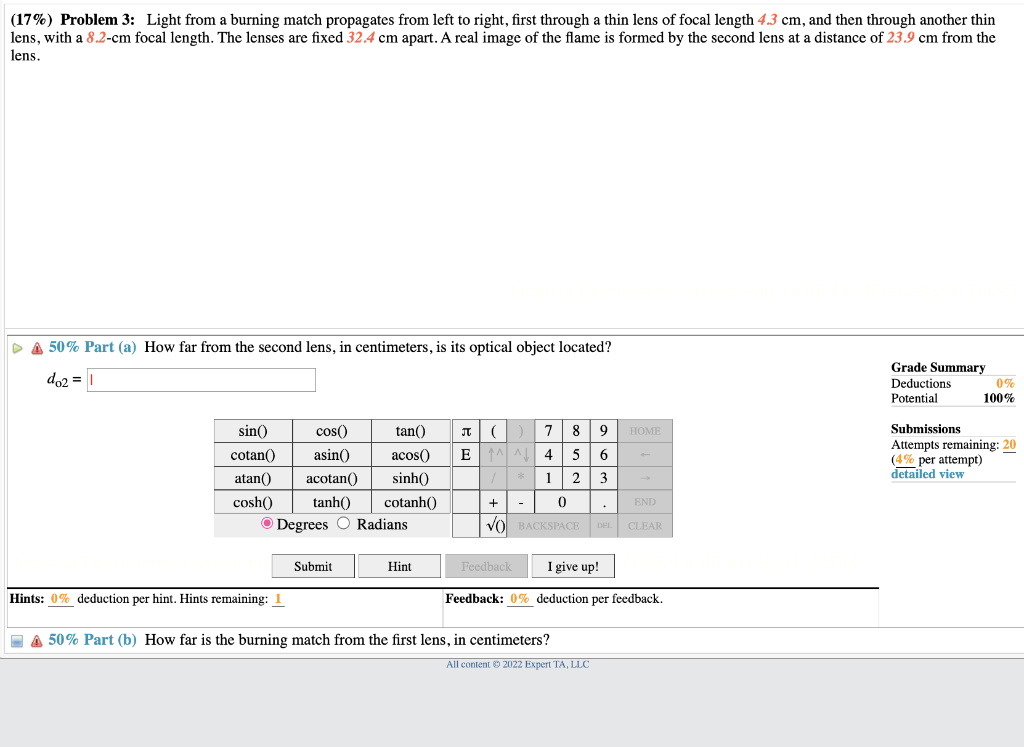 Solved (17\%) Problem 3: Light from a burning match | Chegg.com