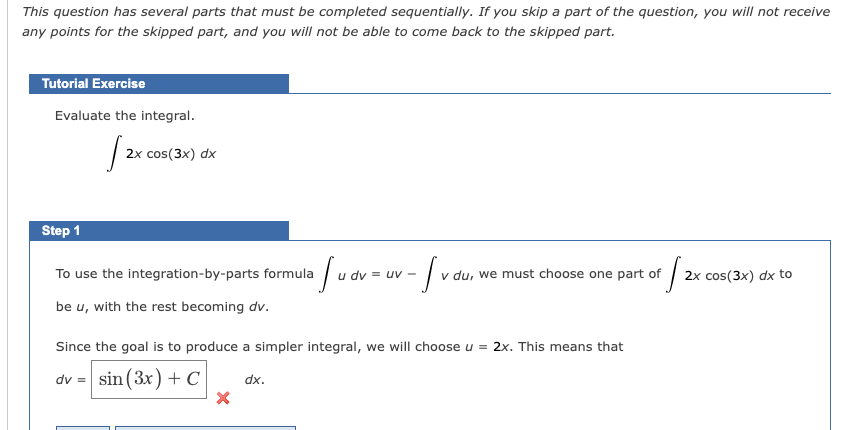 Solved This question has several parts that must be | Chegg.com