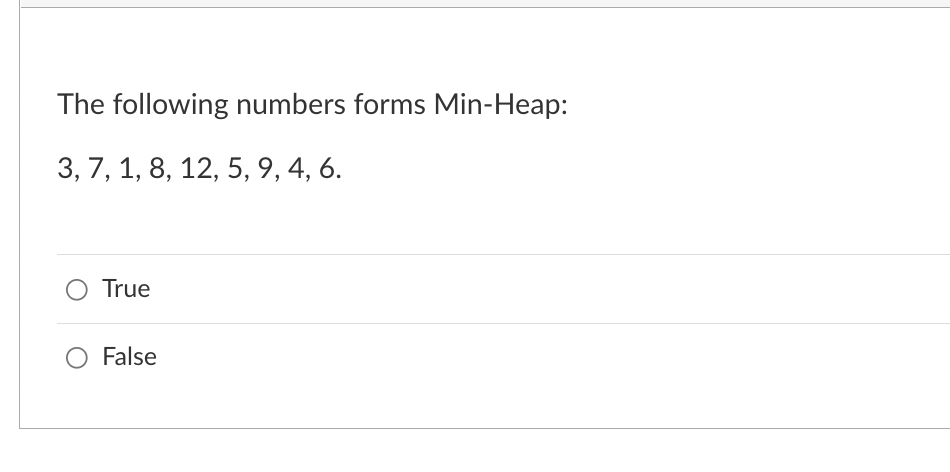 Solved The following numbers forms Min-Heap: | Chegg.com