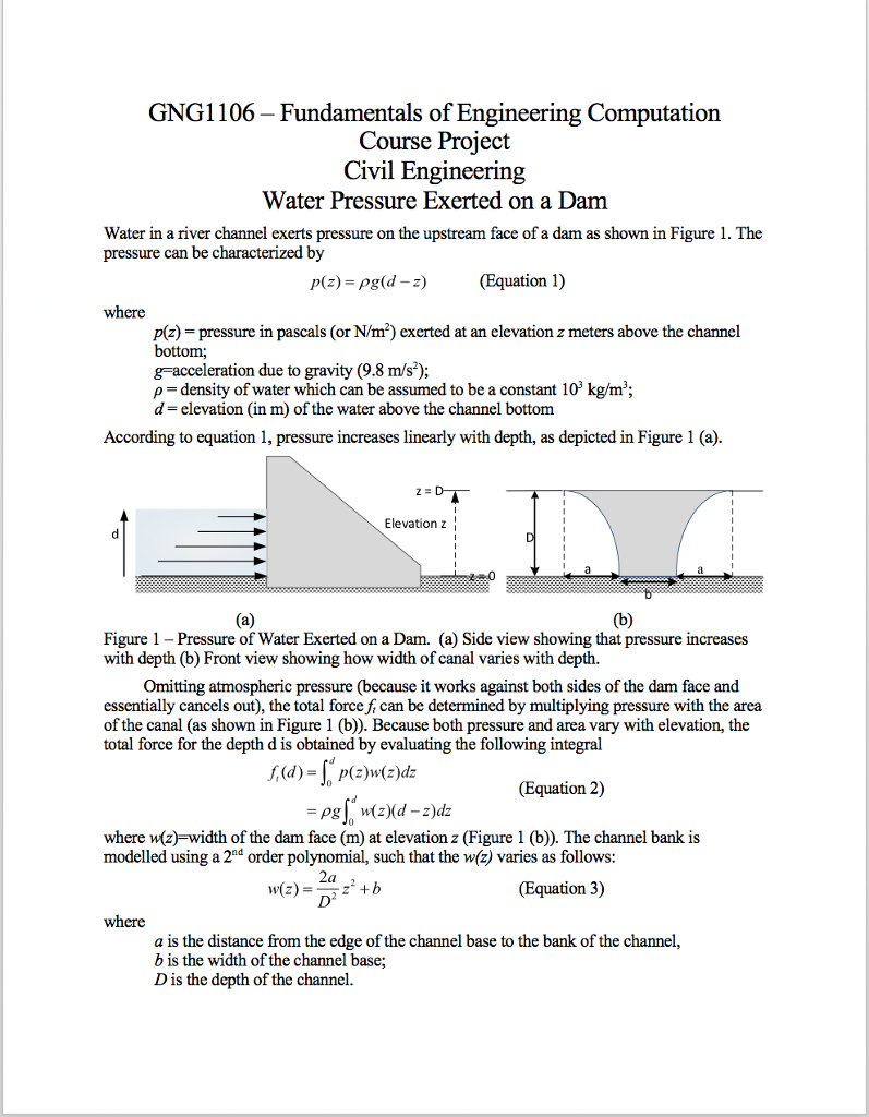 GNG1106 - Fundamentals of Engineering Computation | Chegg.com