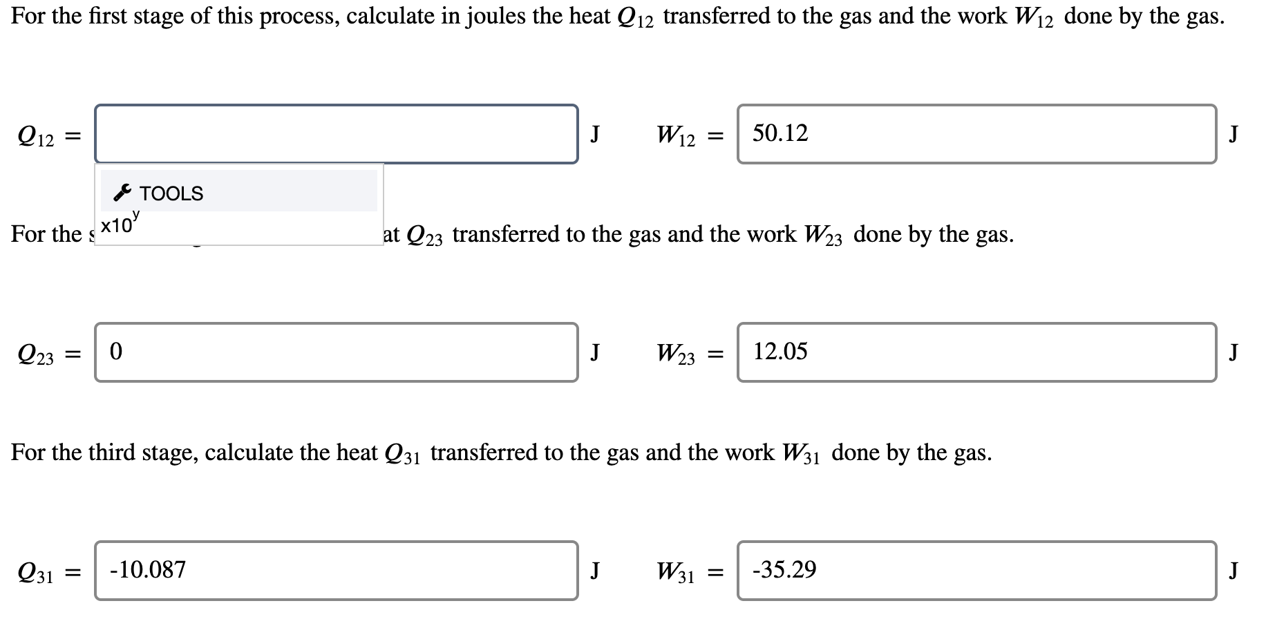 Solved A heat engine using a monatomic gas follows the cycle | Chegg.com