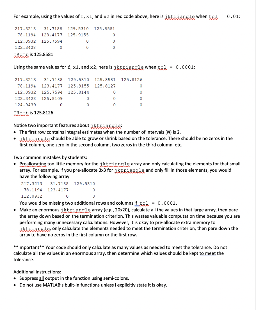 Solved Please Help With Coming Up With A Matlab Code That 0781
