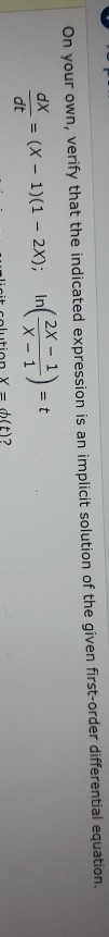 Solved On your own, verify that the indicated expression is | Chegg.com