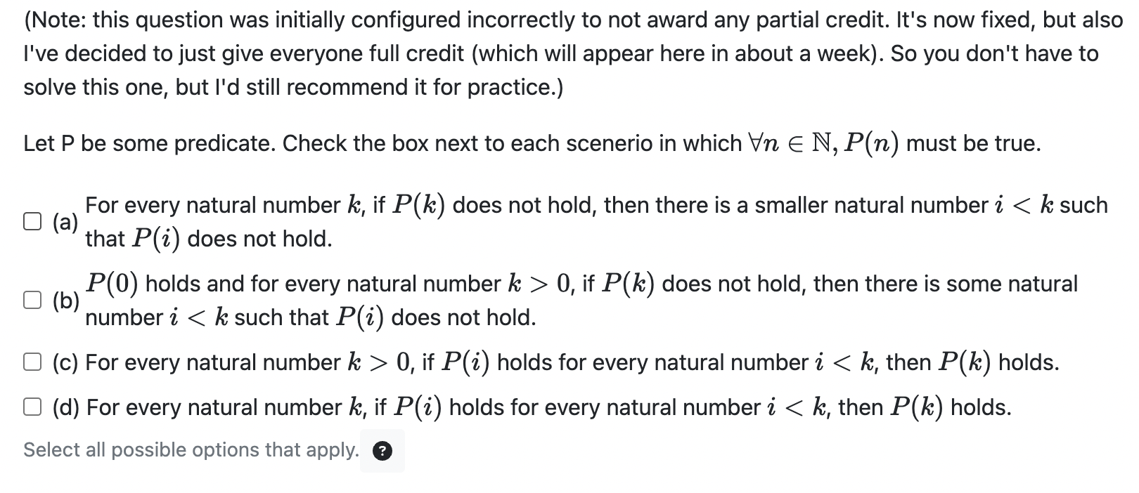 Solved (Note: this question was initially configured | Chegg.com