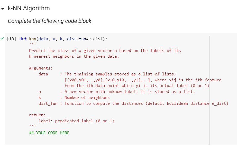 Solved K Nn Algorithm Overview K Nn Is A Supervised Machine