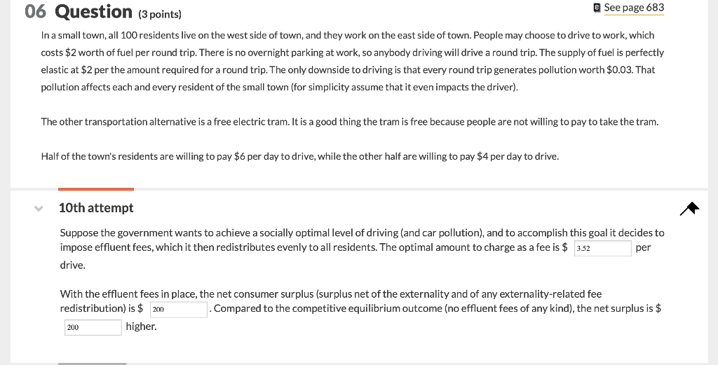 Solved 06 Question ( 3 points) In a small town, all 100 | Chegg.com