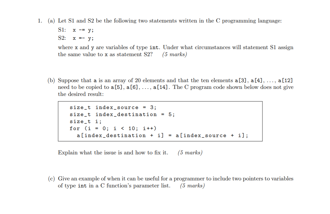 Solved 1. (a) Let S1 and S2 be the following two statements | Chegg.com
