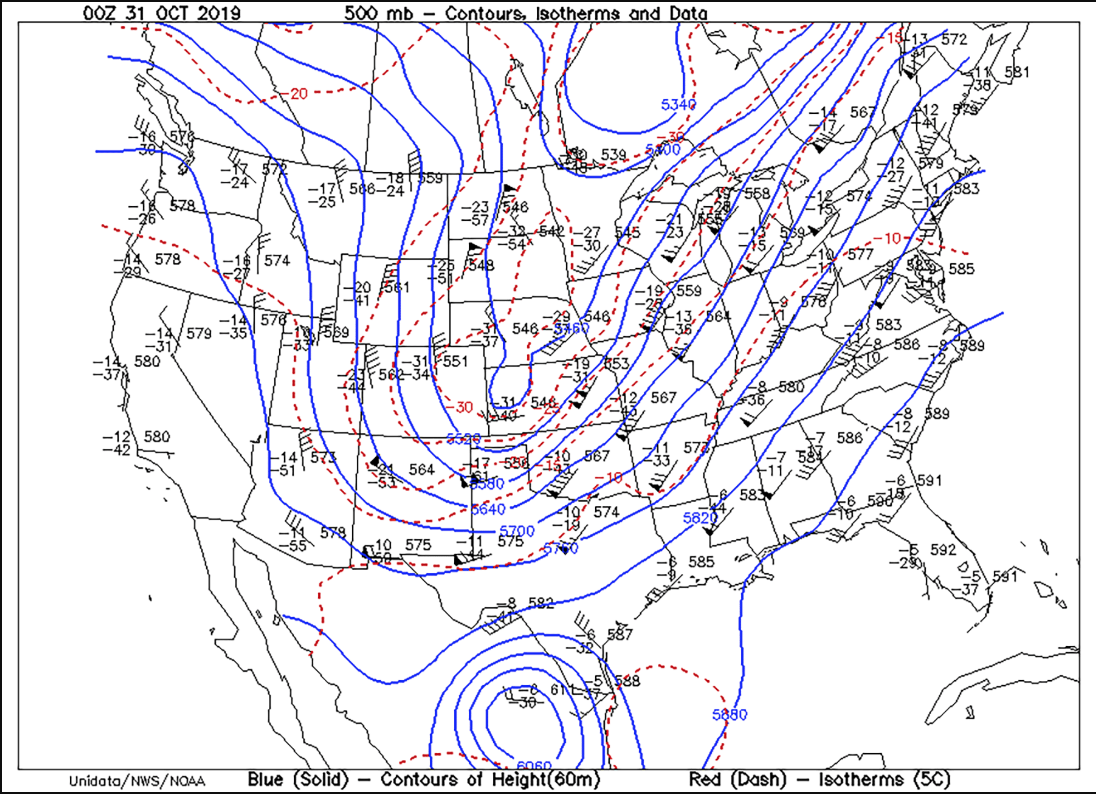 Solved 0OZ 31 OCT 2019 300 mb – Contours, Isotach:(wind | Chegg.com