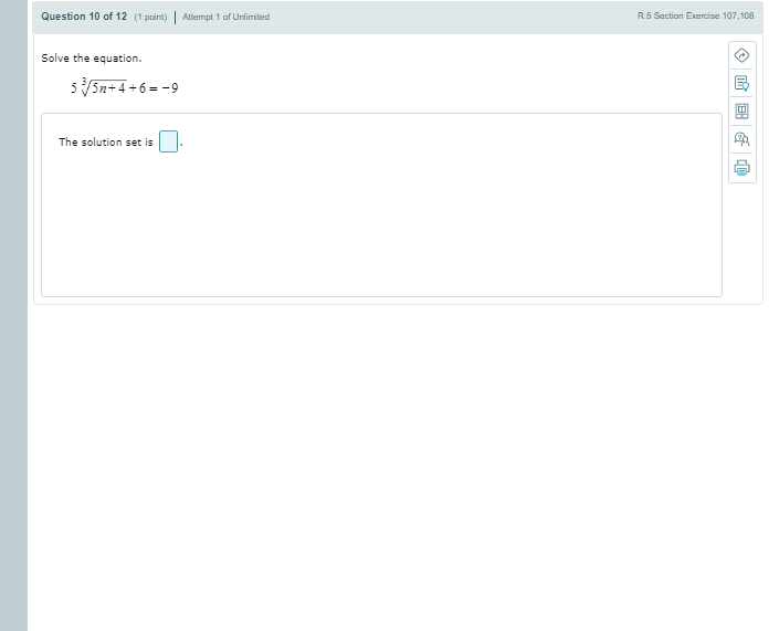 Solved Question 10 of 12 (1 point) Attempt 1 of Unlimited | Chegg.com