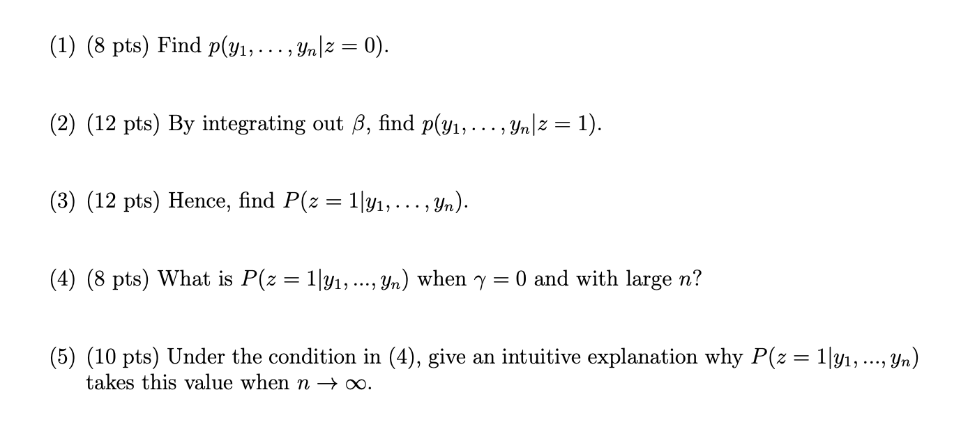 Solved Problem 2 Consider the Bayesian linear model N(xiß, | Chegg.com Solved Problem 2 Consider the Bayesian linear model N(xiß, | Chegg.com