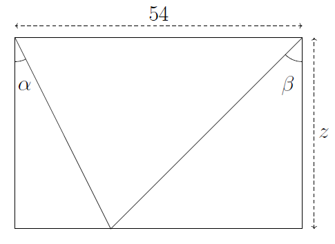 Solved In the following rectangle (which is not to scale), | Chegg.com