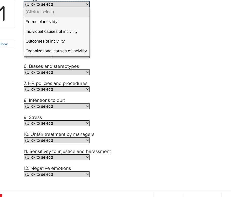 Solved 1 Causes, Forms, and Outcomes of Incivility at Work | Chegg.com