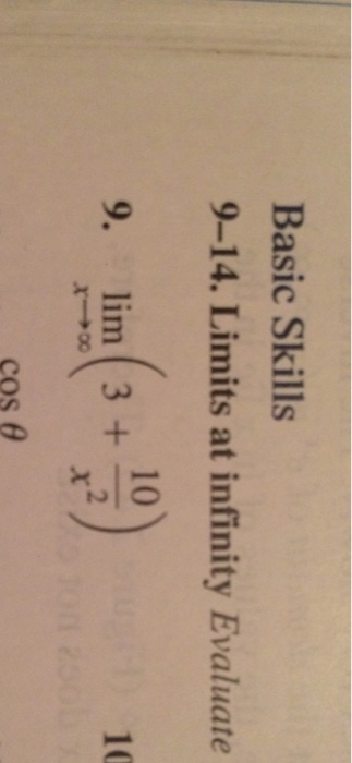 Solved Limits at infinity Evaluate lim_x rightarrow | Chegg.com