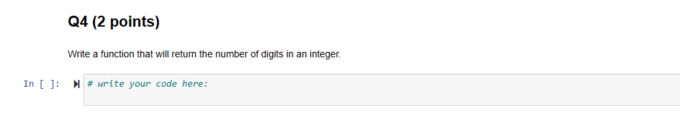 Solved Q2. (2 points) Write a function that counts the | Chegg.com