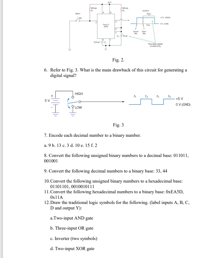 Solved 1. Define the following terms. 2. Draw a square-wave | Chegg.com