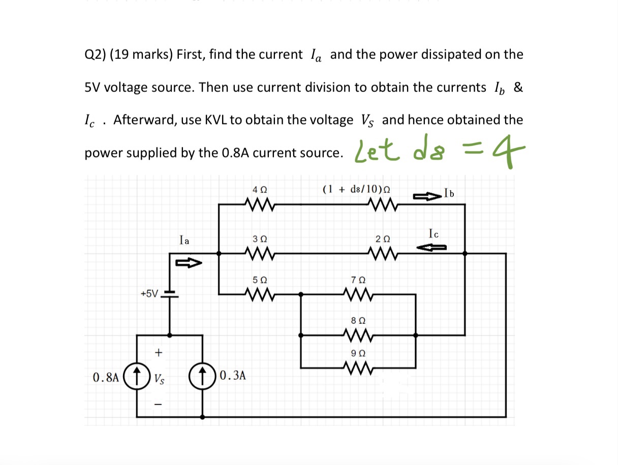 Solved Q2) (19 marks) First, find the current Ia and the | Chegg.com