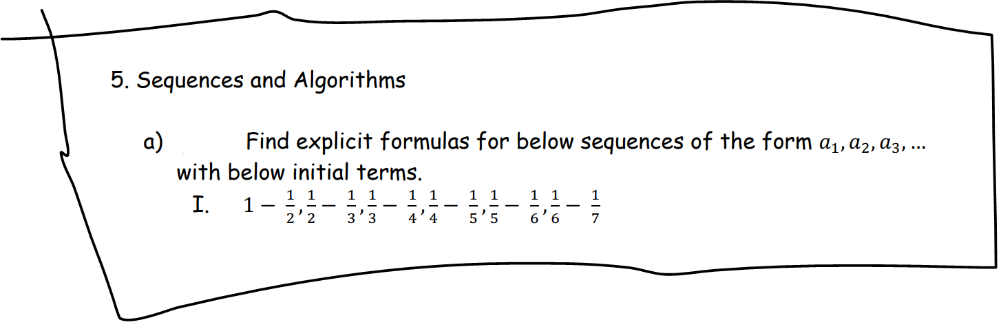 Solved 5. Sequences and Algorithms a) Find explicit formulas | Chegg.com