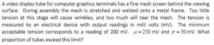 Solved A video display tube for computer graphics terminals | Chegg.com