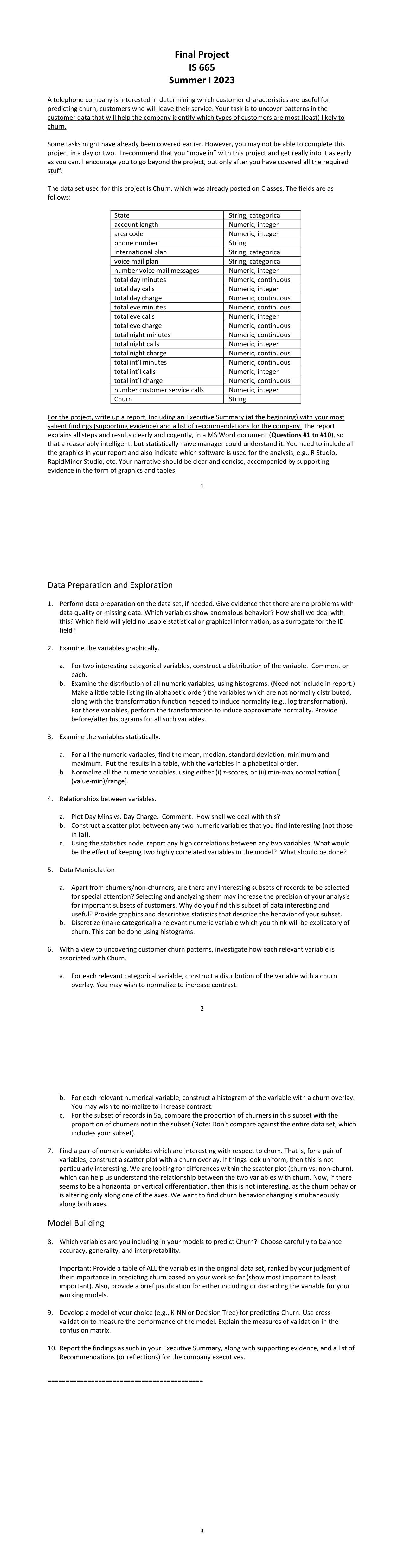 Data mining project due this week using Rapid Miner | Chegg.com