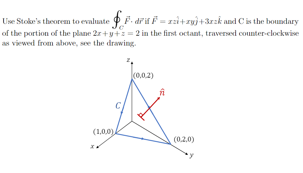 Solved Use Stoke's theorem to evaluate ∮CF⋅dr if | Chegg.com