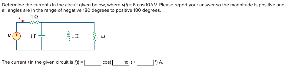 Solved Determine the current in the circuit given below, | Chegg.com