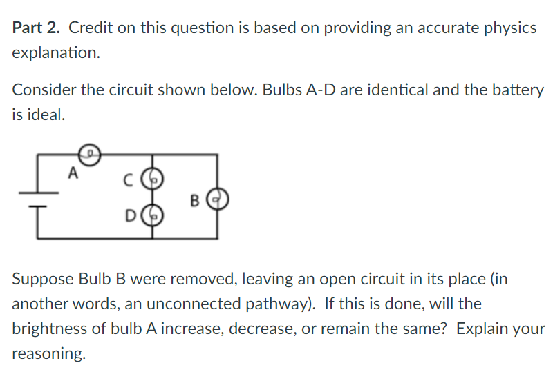 Solved Part 2. Credit on this question is based on providing | Chegg.com