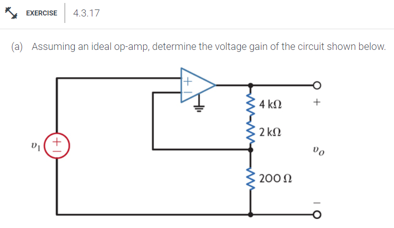 Solved (a) Assuming an ideal op-amp, determine the voltage | Chegg.com