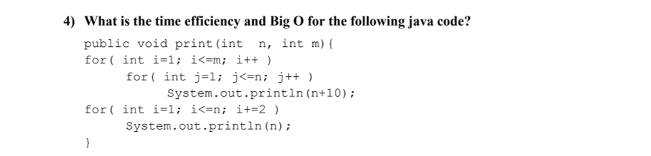 Solved Q3) What is the worst time complexity of the | Chegg.com