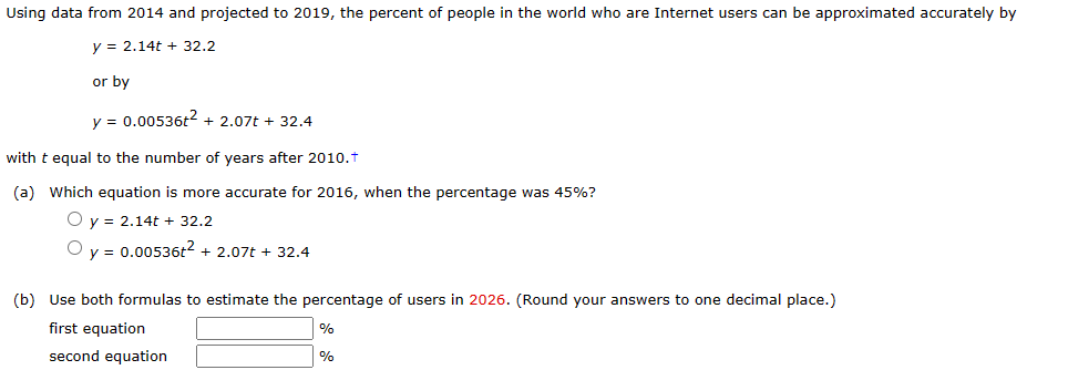 Solved Using data from 2014 and projected to 2019, the | Chegg.com