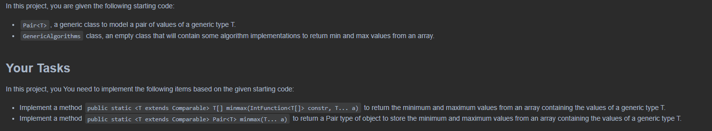 Solved In this project, you are given the following starting | Chegg.com