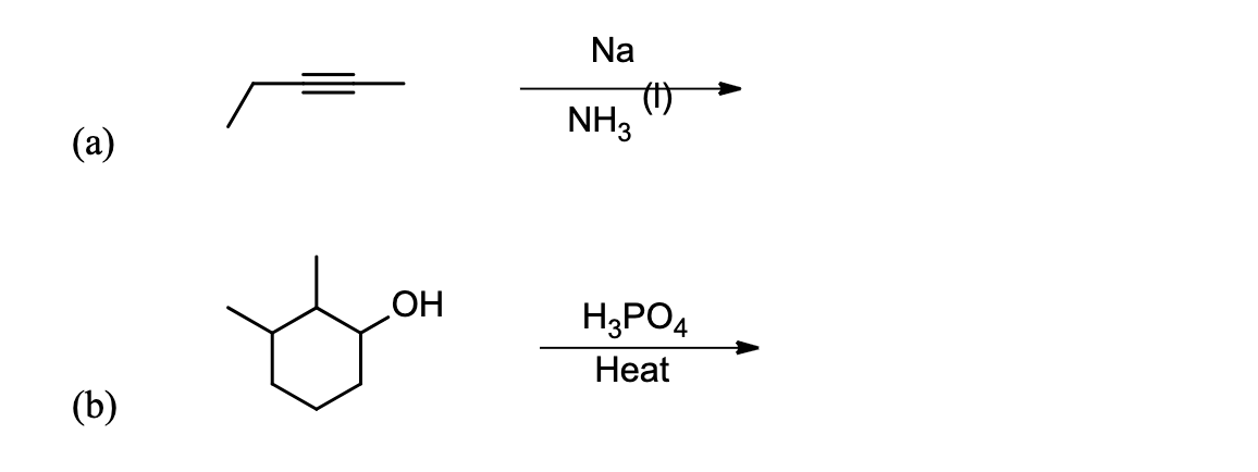 Solved Na (0) NH3 (a) ОН H3PO4 Heat (b) | Chegg.com