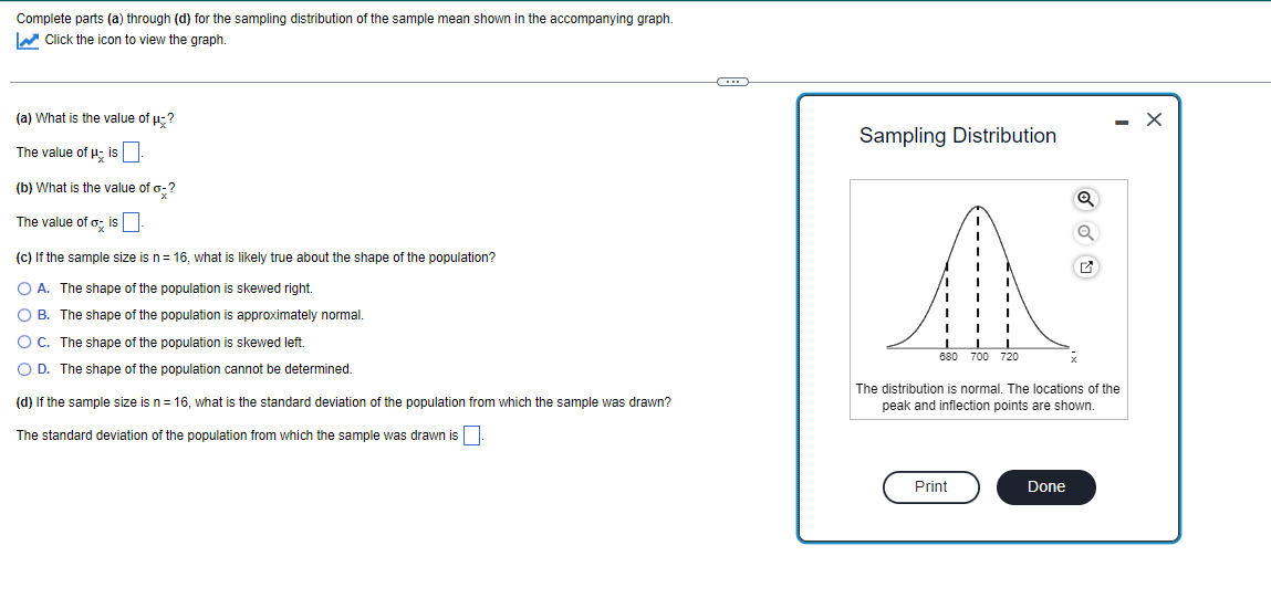 Solved Complete parts (a) through (d) for the sampling | Chegg.com