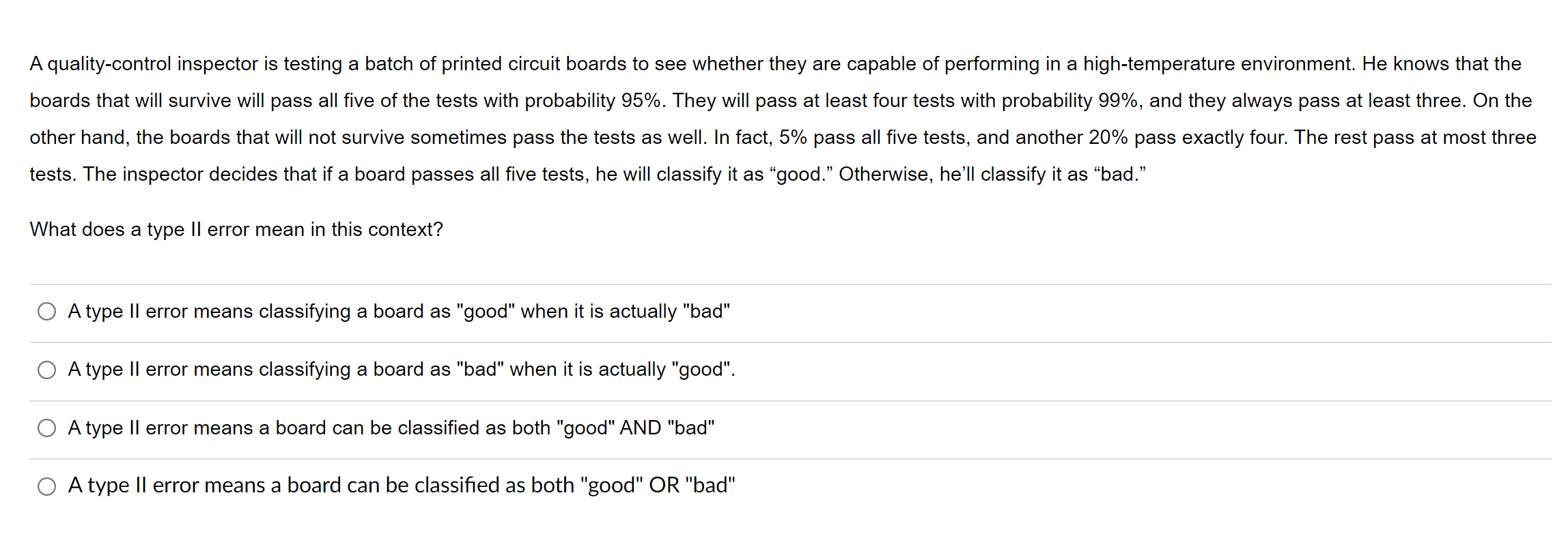 Solved A quality-control inspector is testing a batch of | Chegg.com