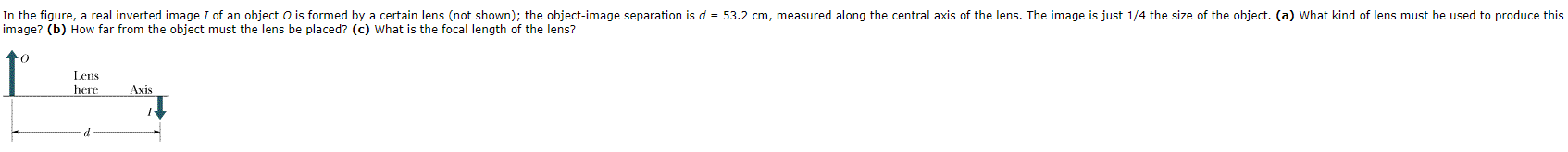 Solved In the figure, a real inverted image I of an object O | Chegg.com
