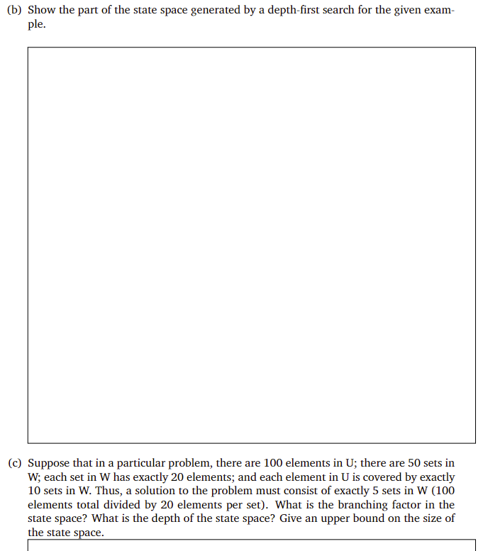 Solved = Problem 6. Search Recall the EXACT SET COVER | Chegg.com