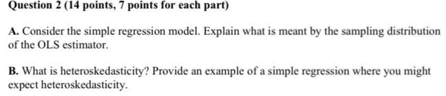 Solved Question 2 (14 points, 7 points for each part) A. | Chegg.com Solved Question 2 (14 points, 7 points for each part) A. | Chegg.com