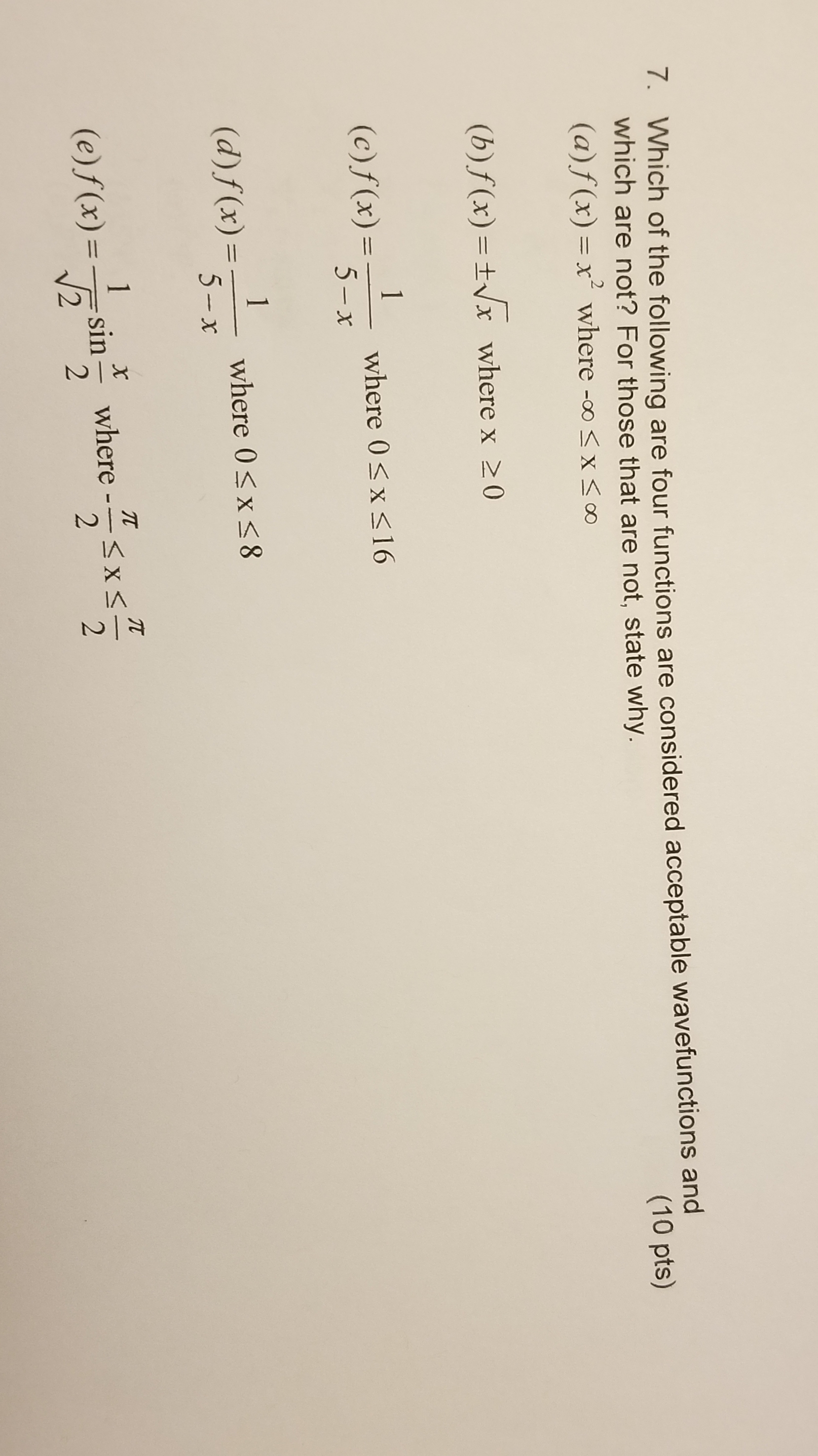 Solved Which of the following are four functions are | Chegg.com