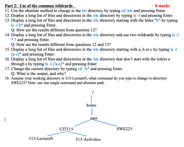 Solved Lab: Practicing Linux Command - OpenSUSE Take a | Chegg.com