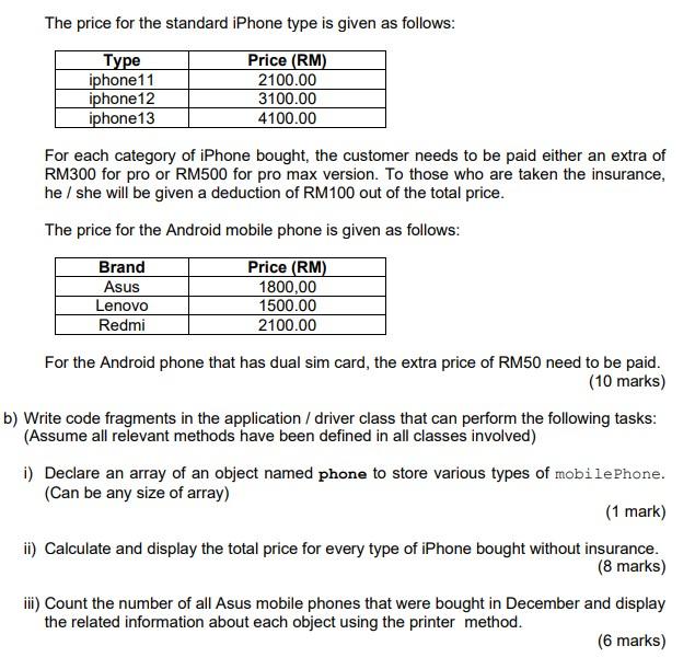 Solved Given the following template of abstract superclass | Chegg.com