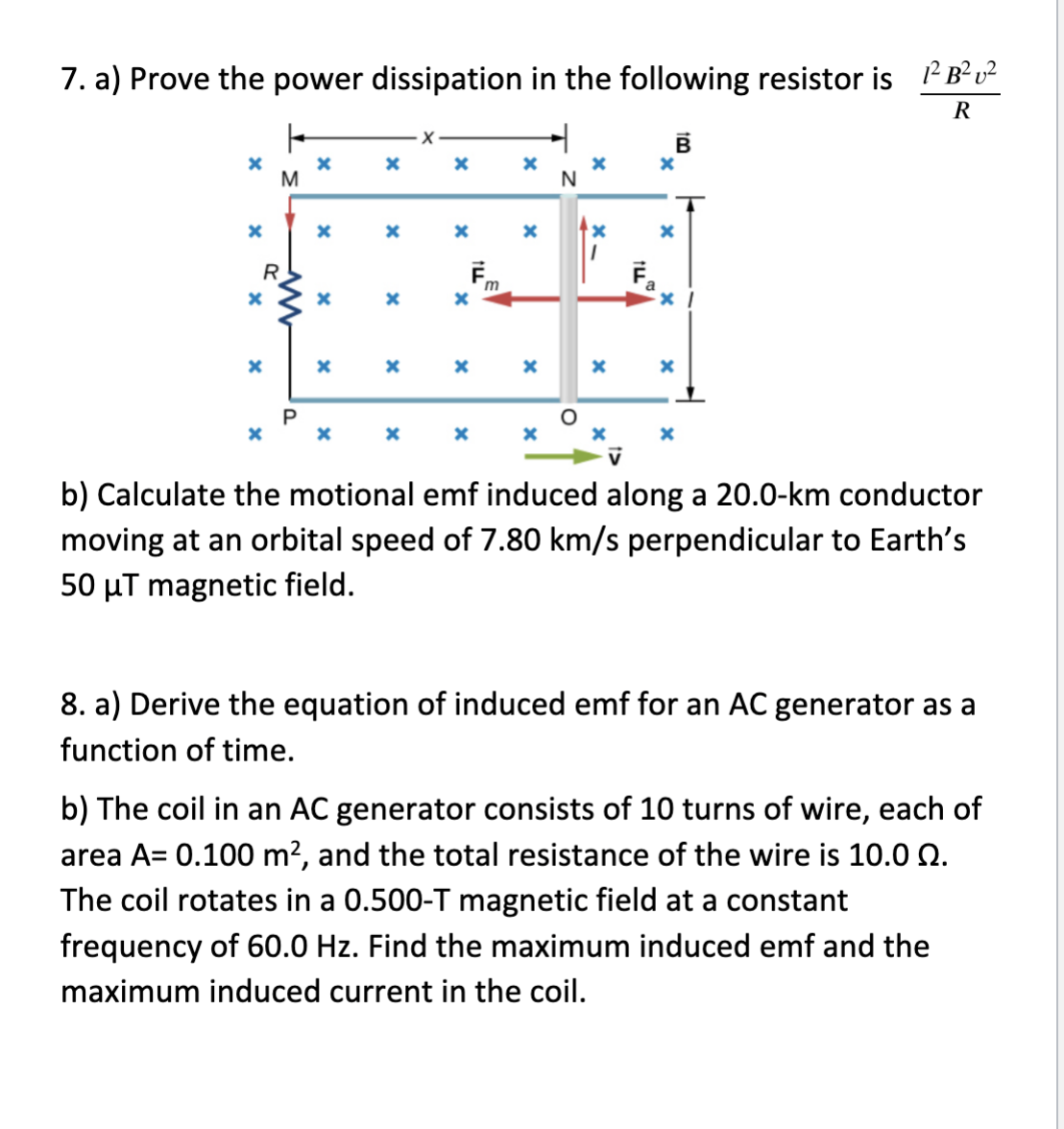 Solved 7. a) Prove the power dissipation in the following | Chegg.com