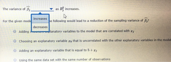 Solved Under assumptions MLR.1 through MLR.5, conditional on | Chegg.com